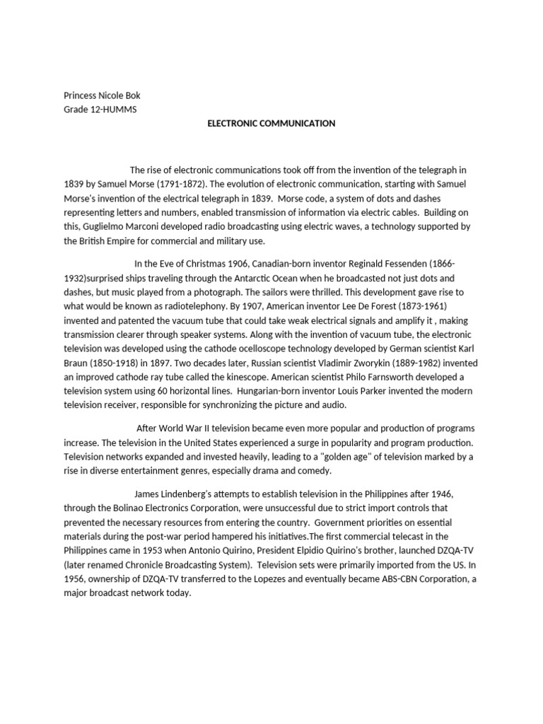 Performance Task in Trends | PDF | Television | Broadcasting