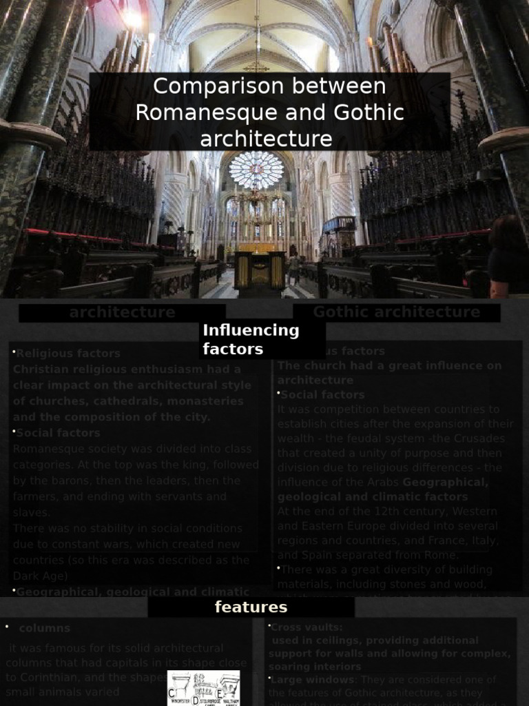 Comparison Between Romanesque and Gothic Architecture | PDF | Church (Building) | Gothic ...