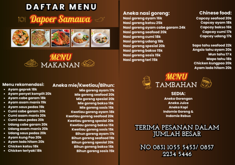 Menu Dapoer Samawa Danguran | PDF