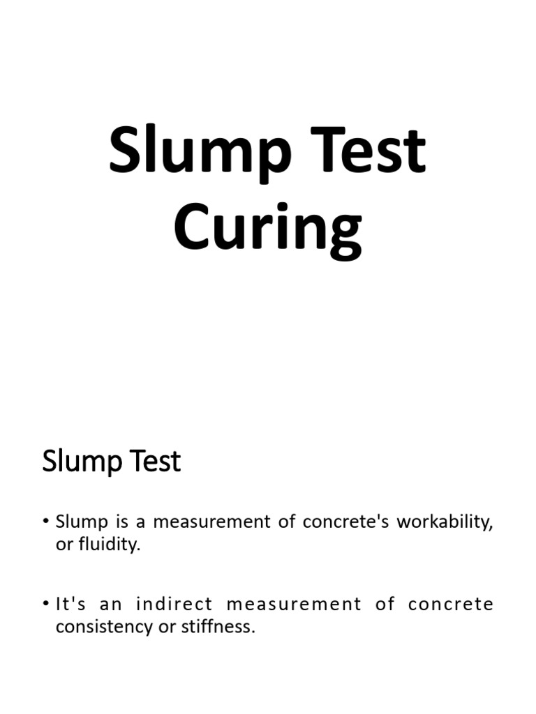 Struc - 08 Slump Test and Curing | PDF | Concrete | Building Engineering
