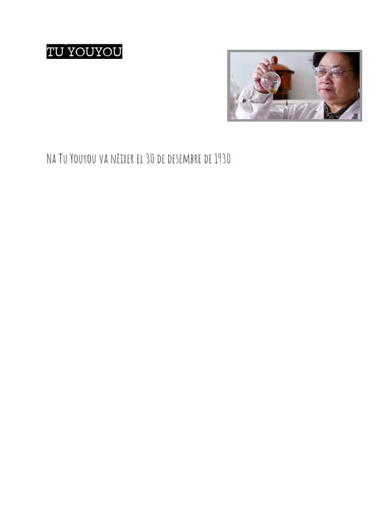 Tu Youyou | PDF