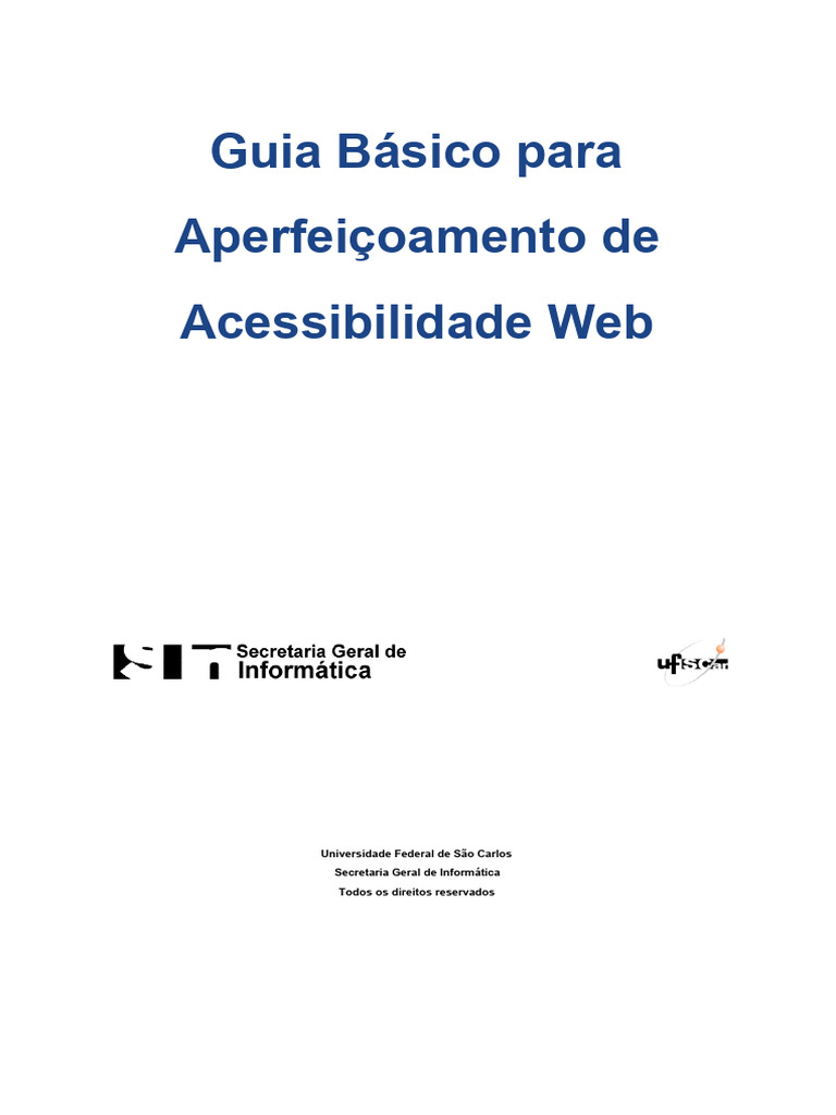 Guia Basico Acessibilidade | PDF | Rede mundial de computadores | Internet e Web
