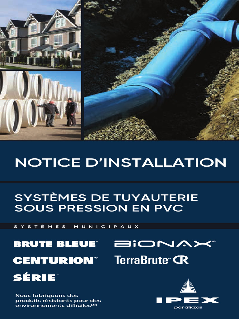 Install Guide Cafr Ipex Pressure Piping Systems | PDF | Tuyau