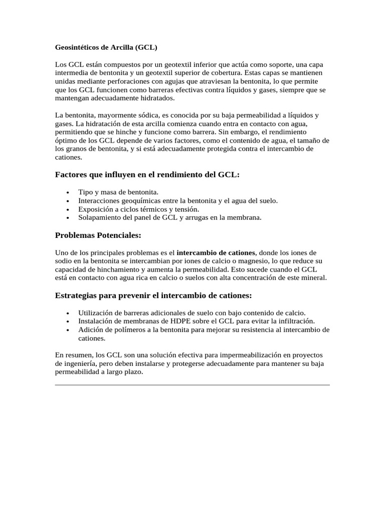 Geosintéticos Resúmen Sem04 | PDF