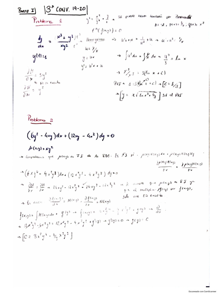 Soluciones Examen EDO | PDF