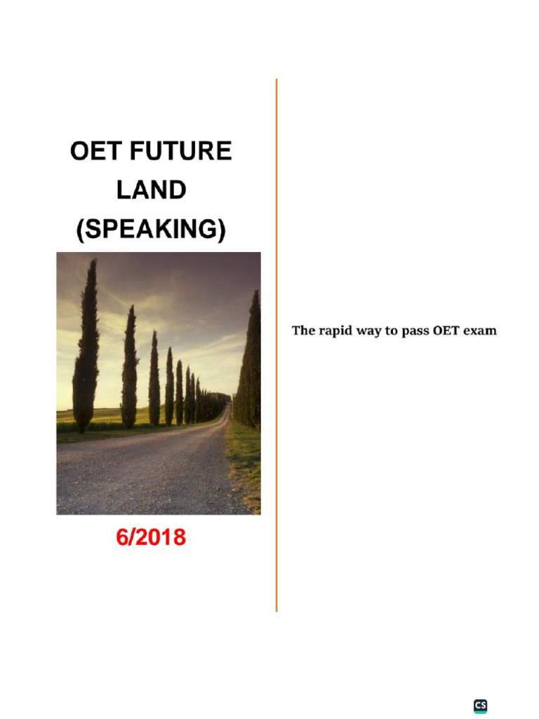 Speaking OET Future Land 6-1 | PDF