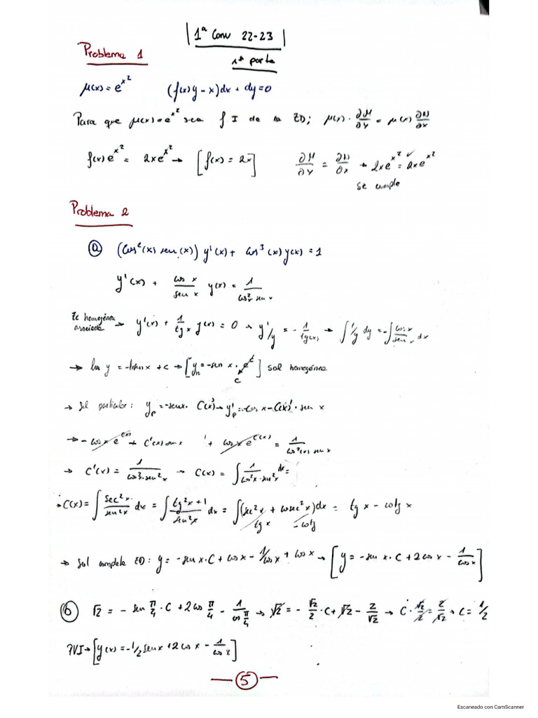 Examen EDO - 2 | PDF