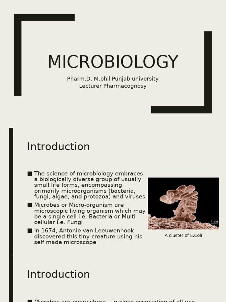 Overview of Microbiology and Microbes | PDF | Cell (Biology ...