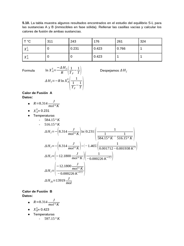 Ejerc | PDF | Fase (materia) | Diagrama de fases