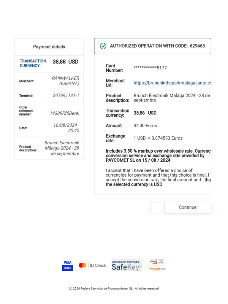 Sis - Redsys.es Sis Pago3DSecure Jsessionid 0000zhTBNgjH-7AS1DwHe6oCv-Z 1bc077oj9 | PDF