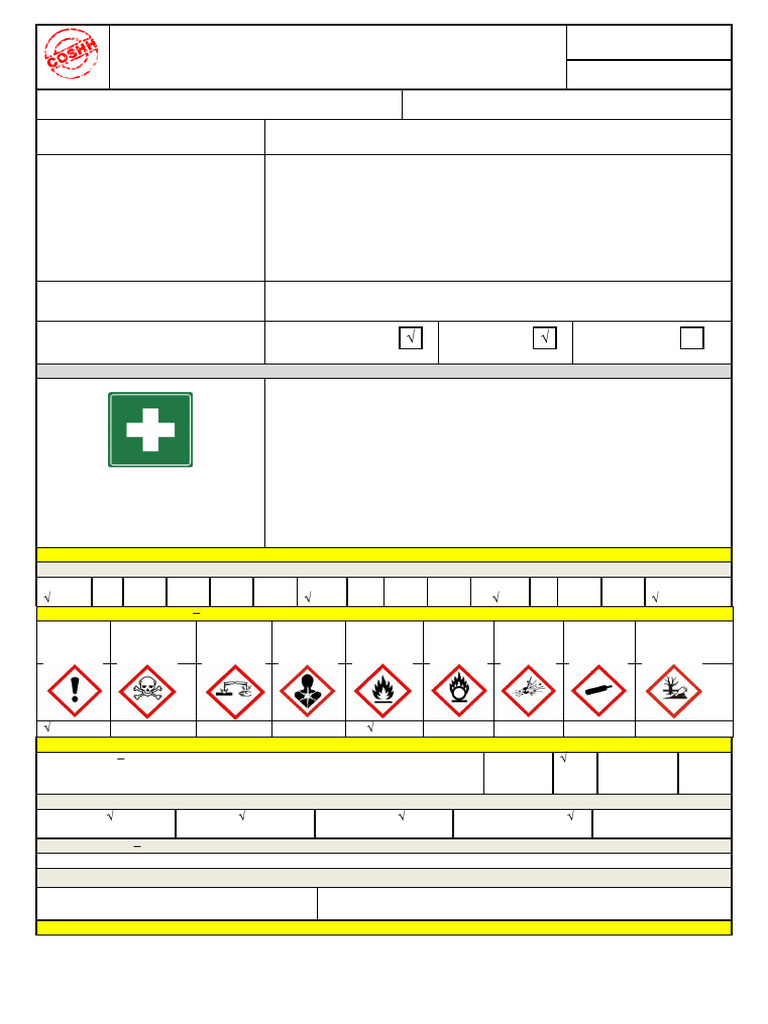 ACETONE Coshh Risk Assessment | PDF | Personal Protective Equipment ...