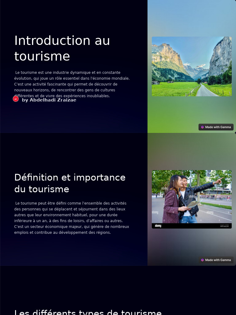 Introduction Au Tourisme | PDF | Tourisme | Environnement naturel