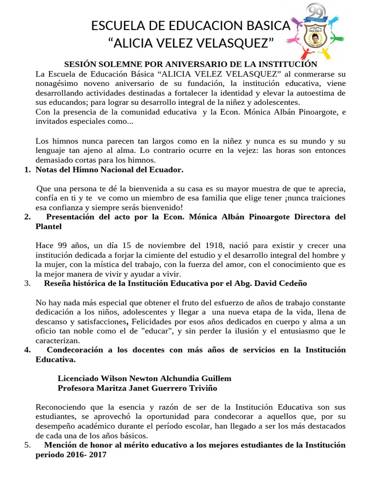 Sesion Solemne | PDF