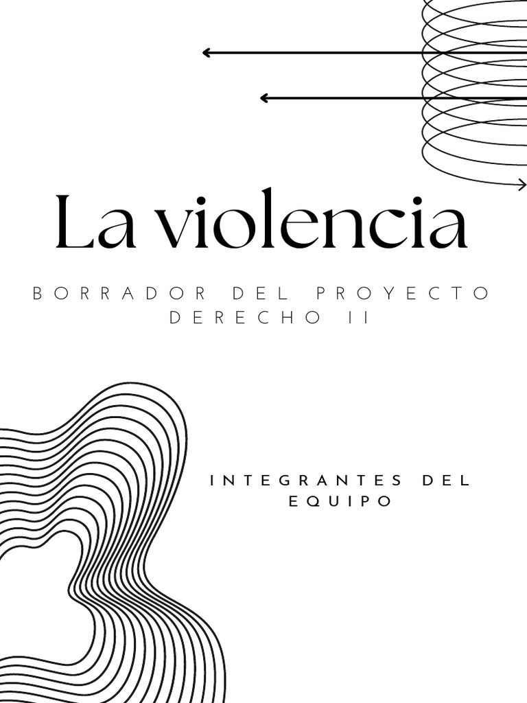 La Violencia: Borrador Del Proyecto Derecho Ii | PDF | Violencia | Violencia sexual