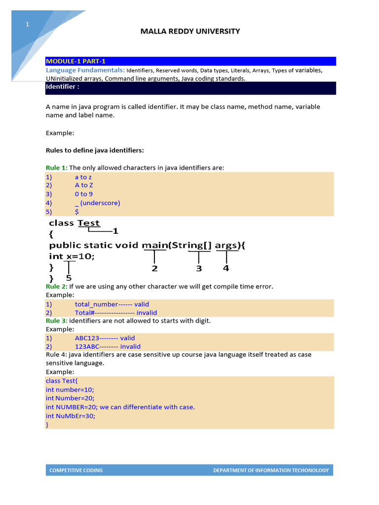 Module-1 Part-1 | PDF | Integer (Computer Science) | Data Type