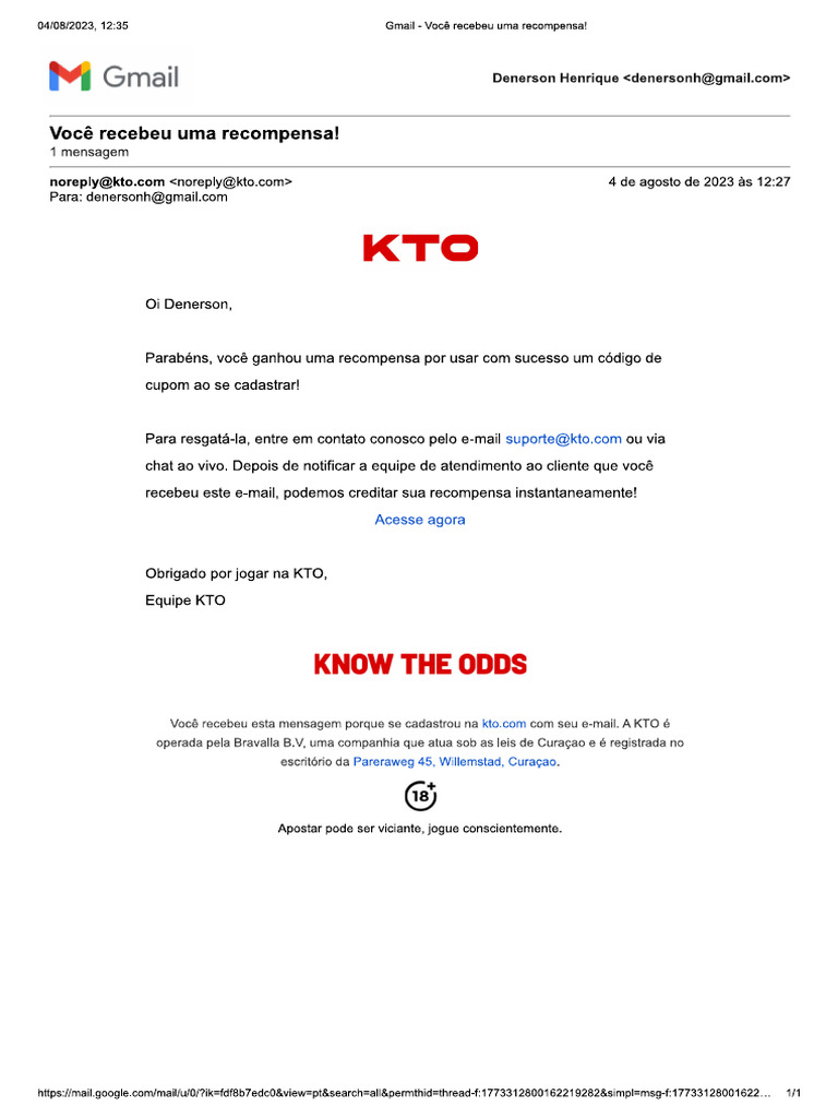 KTO Email | PDF