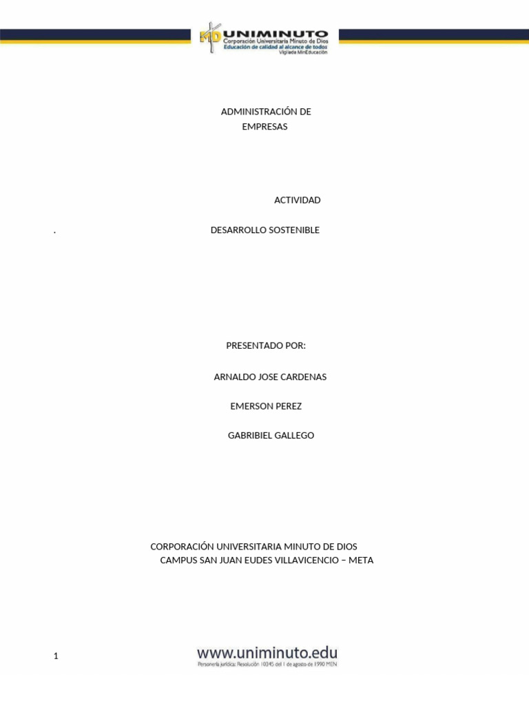 Fundamentos Emerson Gabriel Arnaldo | PDF | Sustentabilidad | Desarrollo sostenible