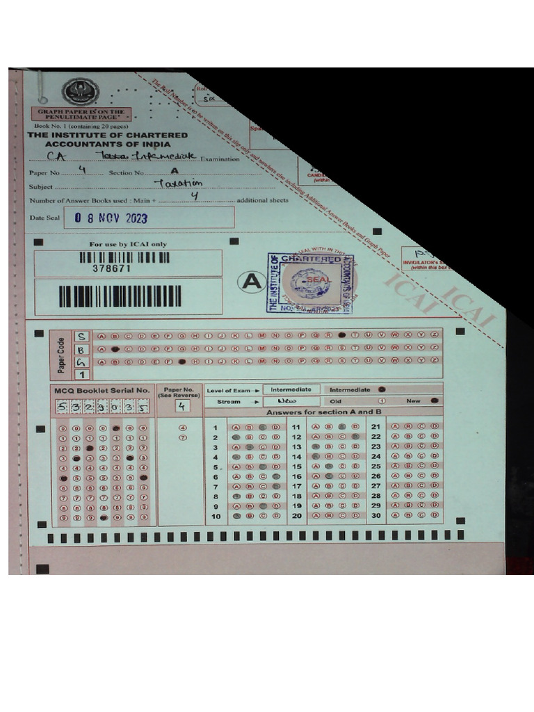 Taxation 84 Marks - Nov 23 Certified Copy @mission - CA - Inter | PDF ...