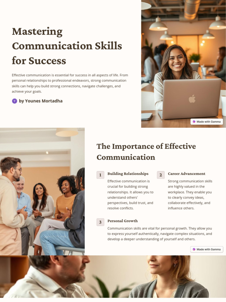 Mastering Communication Skills For Success | PDF | Body Language ...