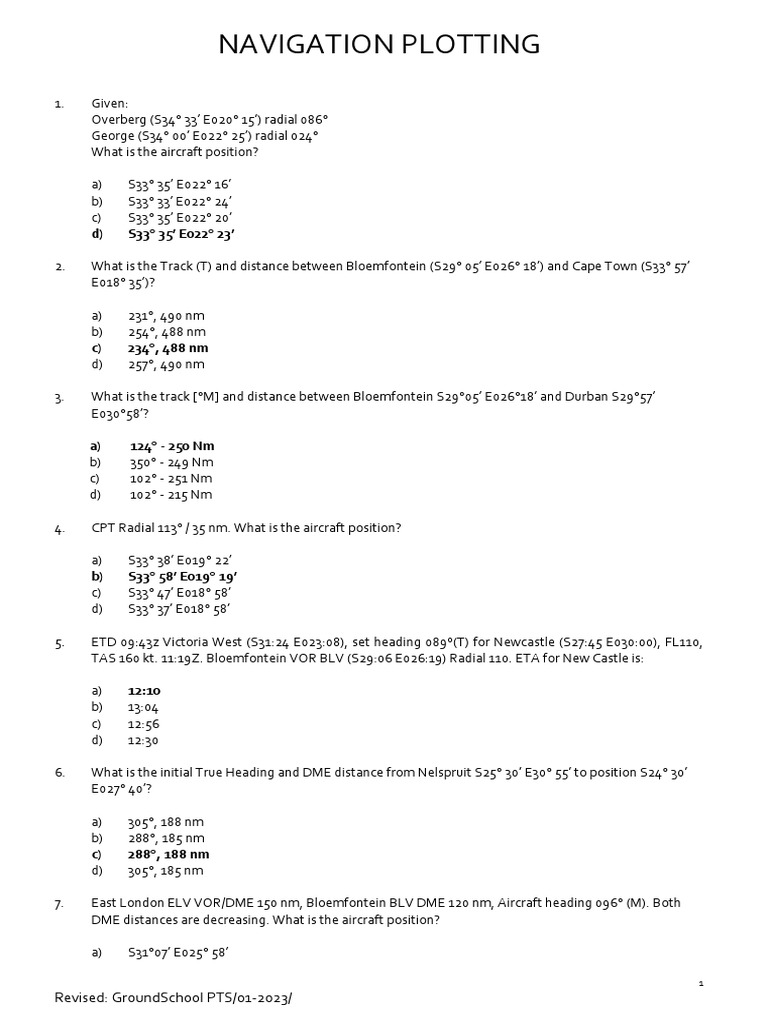 5 - Navigation Plotting | PDF | Avionics | Wireless