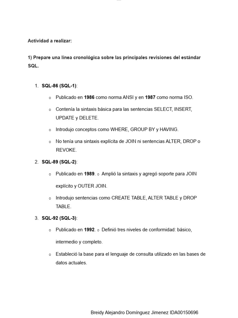 SQL Server Base de Datos | PDF | SQL | Gestión de tecnología de la información