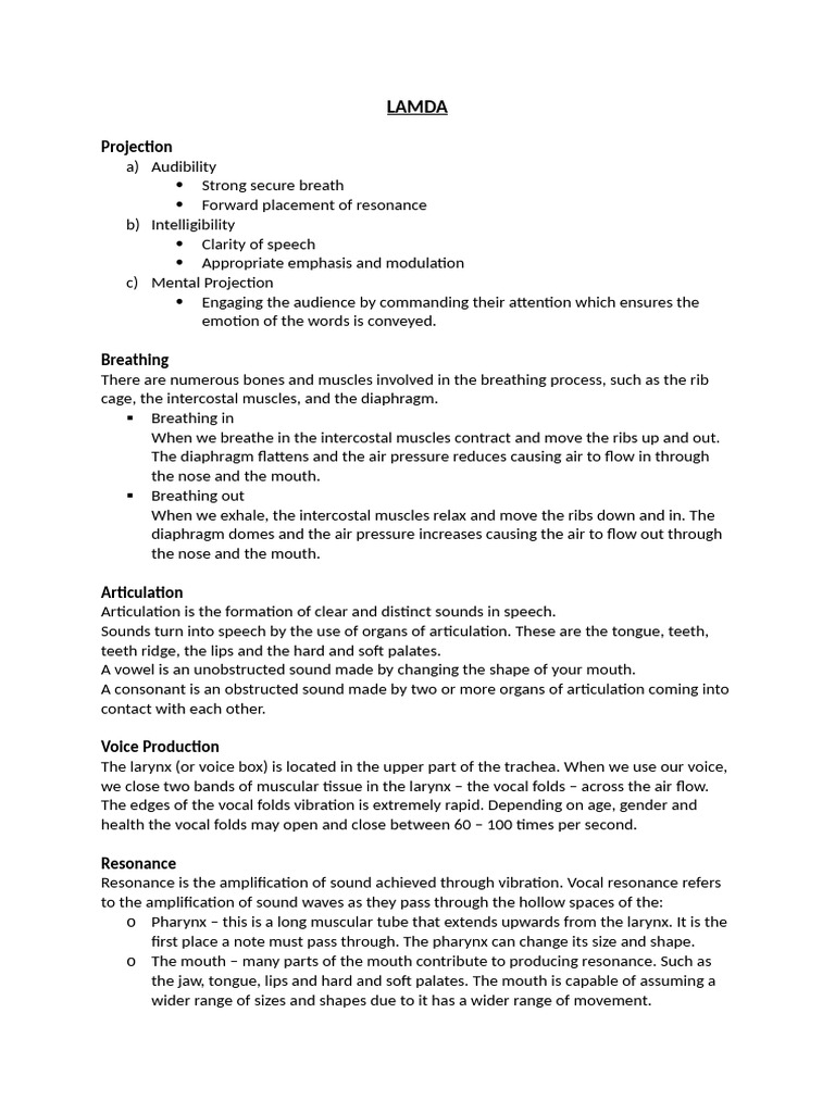 Grade 6 LAMDA | PDF | Larynx | Human Voice
