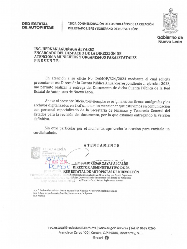 Cuenta Publica 2023 Rea | PDF
