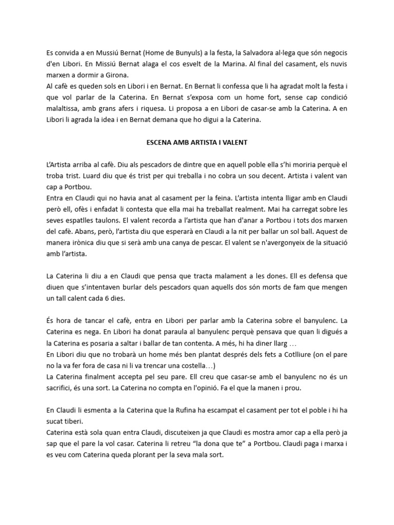 Escena Amb Artista I Valent | PDF