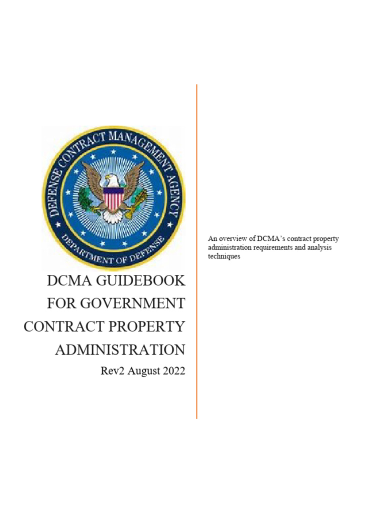 DCMA Contract Property Administration Guide | PDF | General Contractor ...