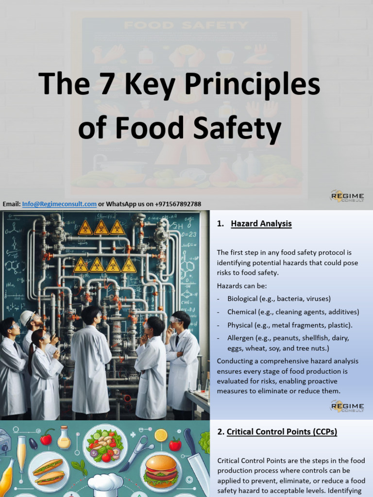 7 Key Principles of Food Safety | PDF | Food Safety | Hazards