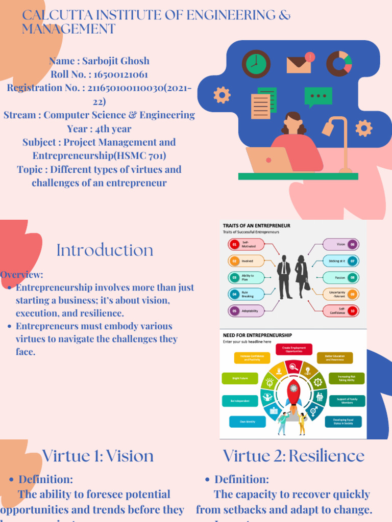 Sarbojit Ghosh - Project Management and Entrepreneurship | PDF | Entrepreneurship ...