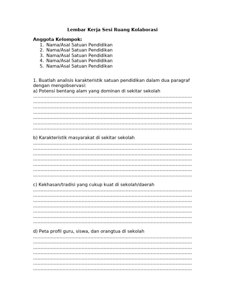 Heri Heryanto - LK Ruang Kolaborasi - Penyusunan KOS 1 | PDF