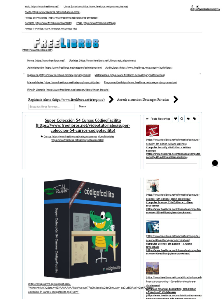 Super Colección 54 Cursos CódigoFacilito - FreeLibros | PDF