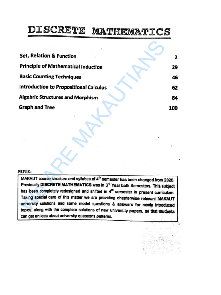 Discrete Mathematics | PDF