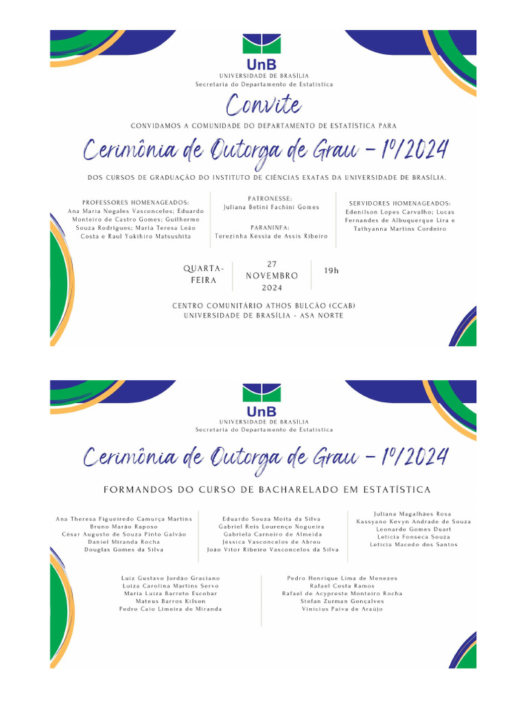 Convite Colacao De Grau Est 2024 1 Pdf