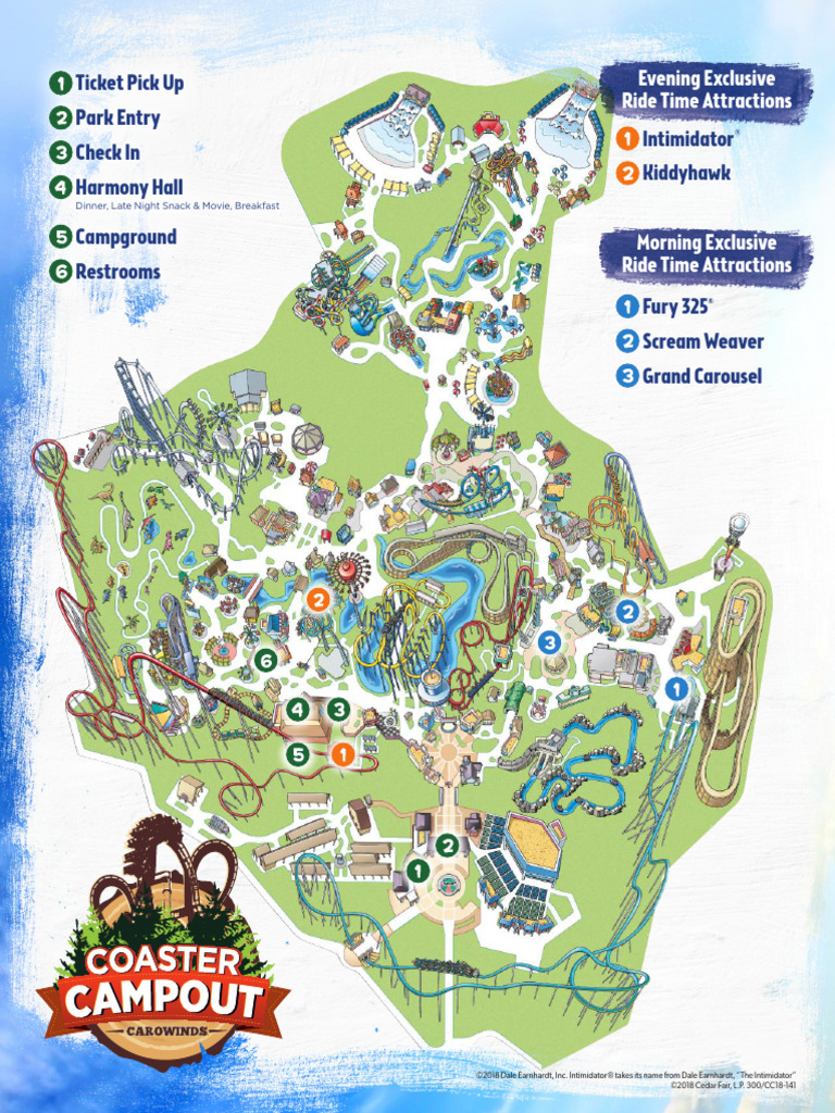 CA 2018 Coaster Campout Map | PDF
