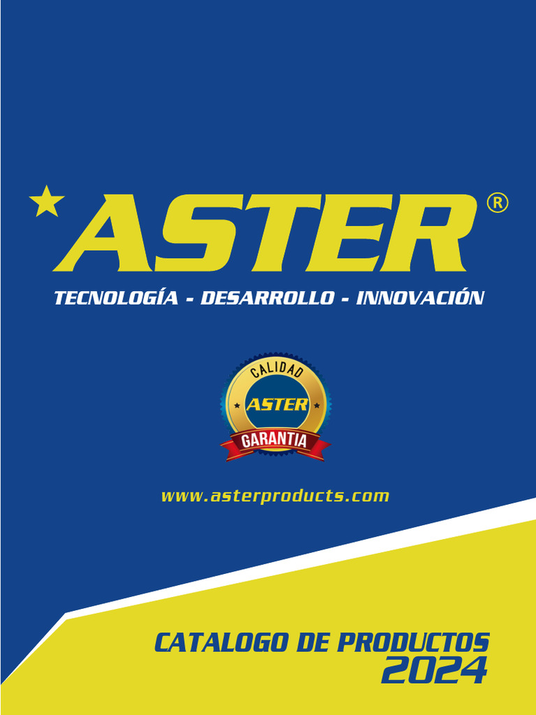 Catálogo Aster - 2024 - v8 | PDF | Tornillo | Coche
