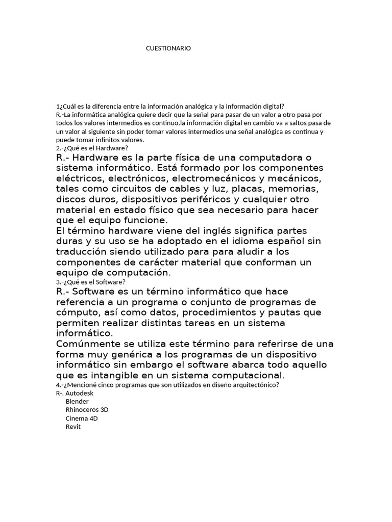 Informática Practica 1 | PDF