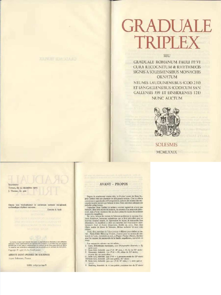 Graduale Triplex 1976pdf | PDF