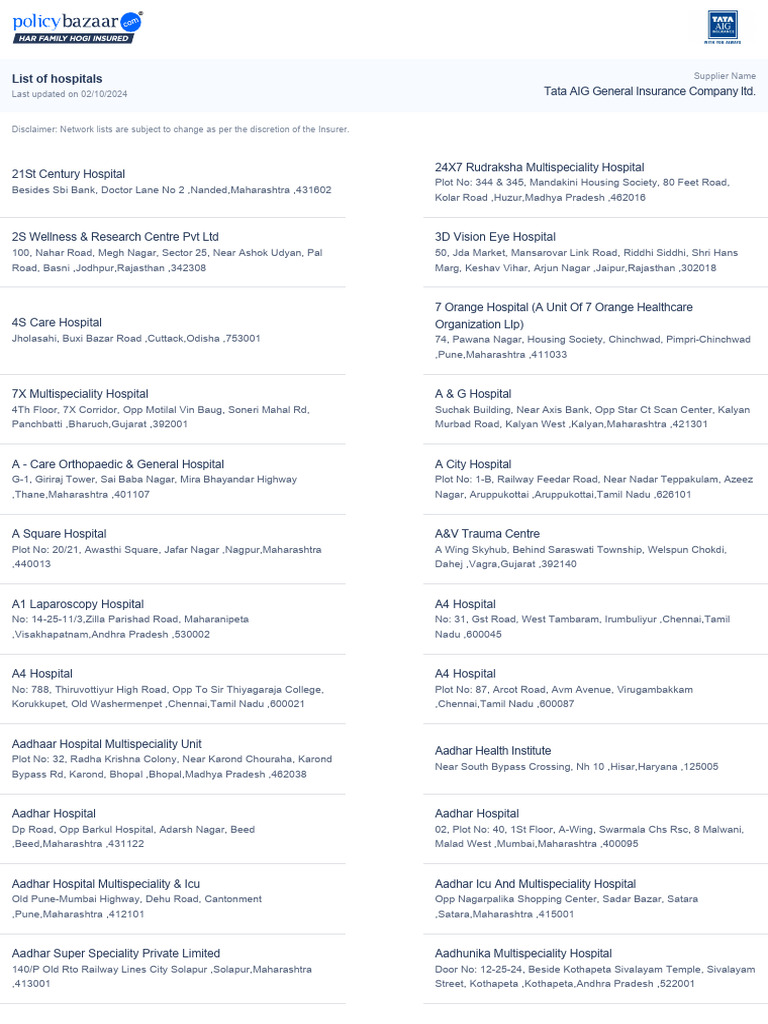 Tata AIG | PDF | Gujarat | Delhi