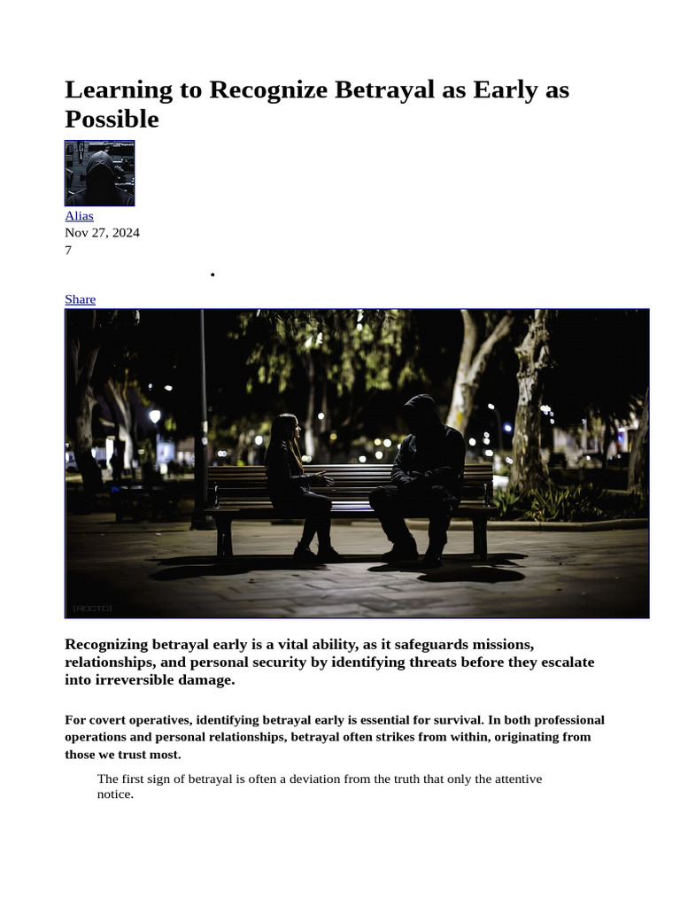 Learning Recognizin Betrayal | PDF | Communication | Body Language