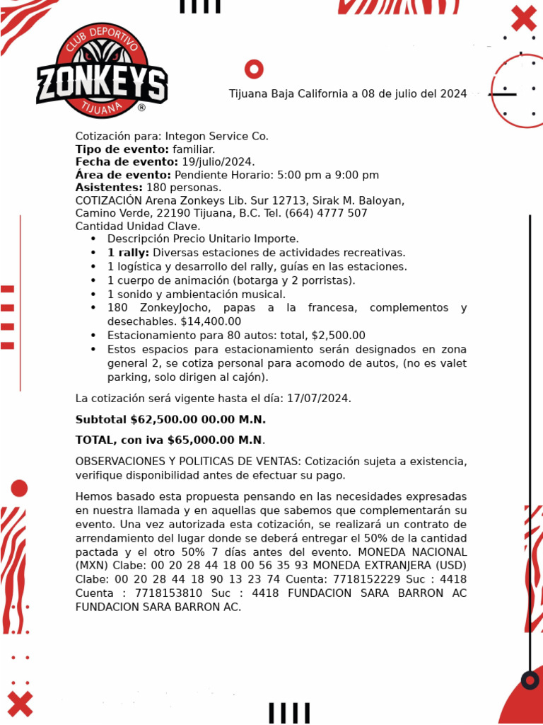 Cotización para INTEGON 2 | PDF