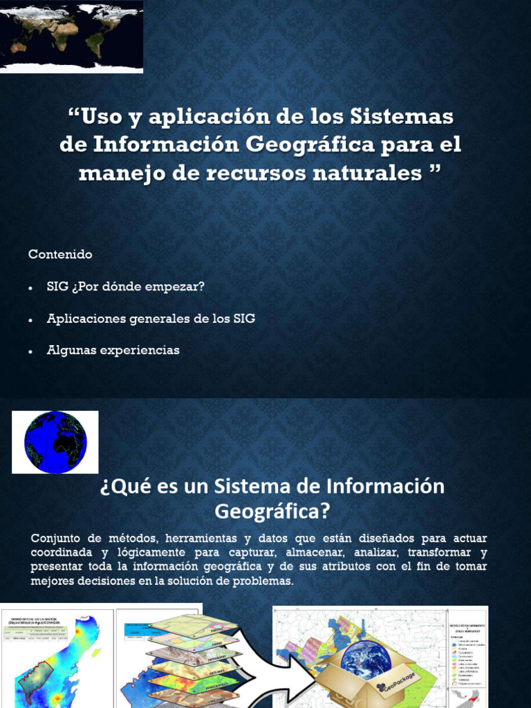PRESENTACI N SIG Compressed | PDF | Sistema de información geográfica | Cartografía
