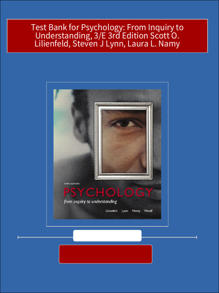 Test Bank For Psychology: From Inquiry To Understanding, 3/E 3rd ... Test Bank For Psychology: From Inquiry To Understanding, 3/E 3rd ...