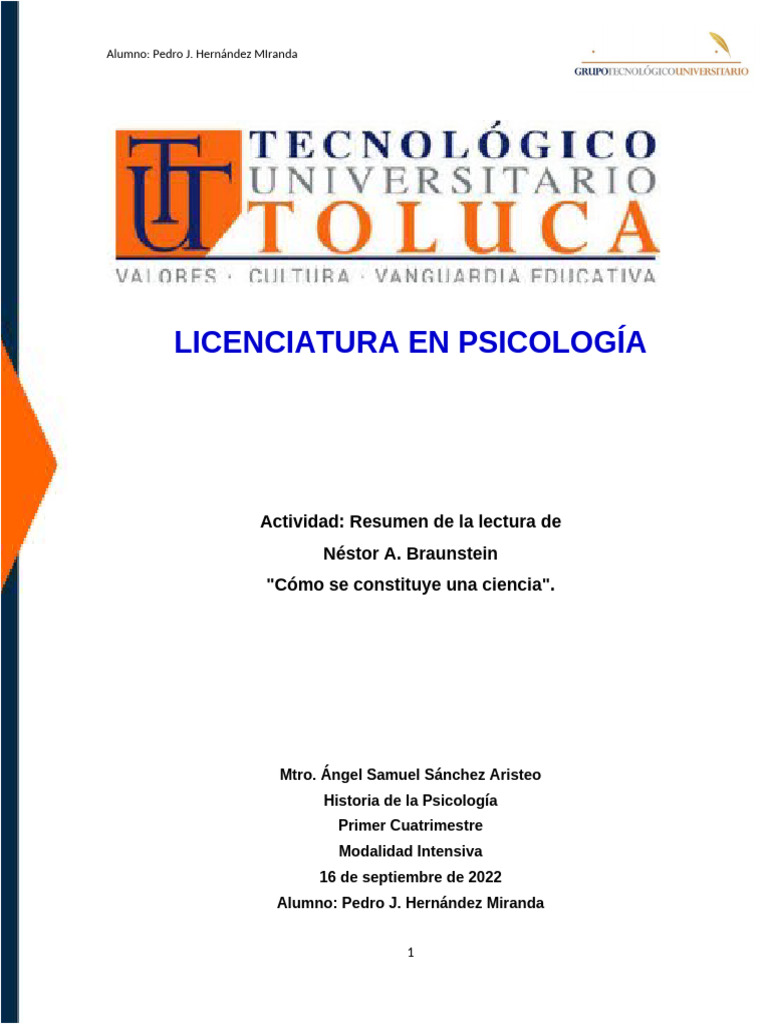 Resumen - Cómo Se Constituye Una Ciencia | PDF | Mente inconsciente | Psicoanálisis