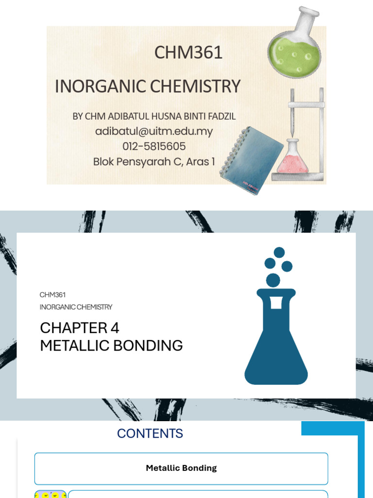 CHM361 Chapter 4 Metallic Bonding ST | PDF | Semiconductors | Doping ...