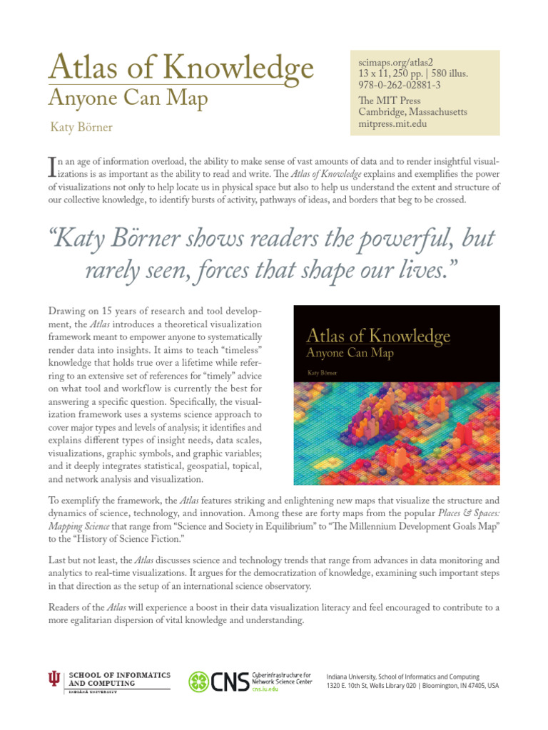 Atlas of Knowledge Flyer Hi | PDF | Science | Data