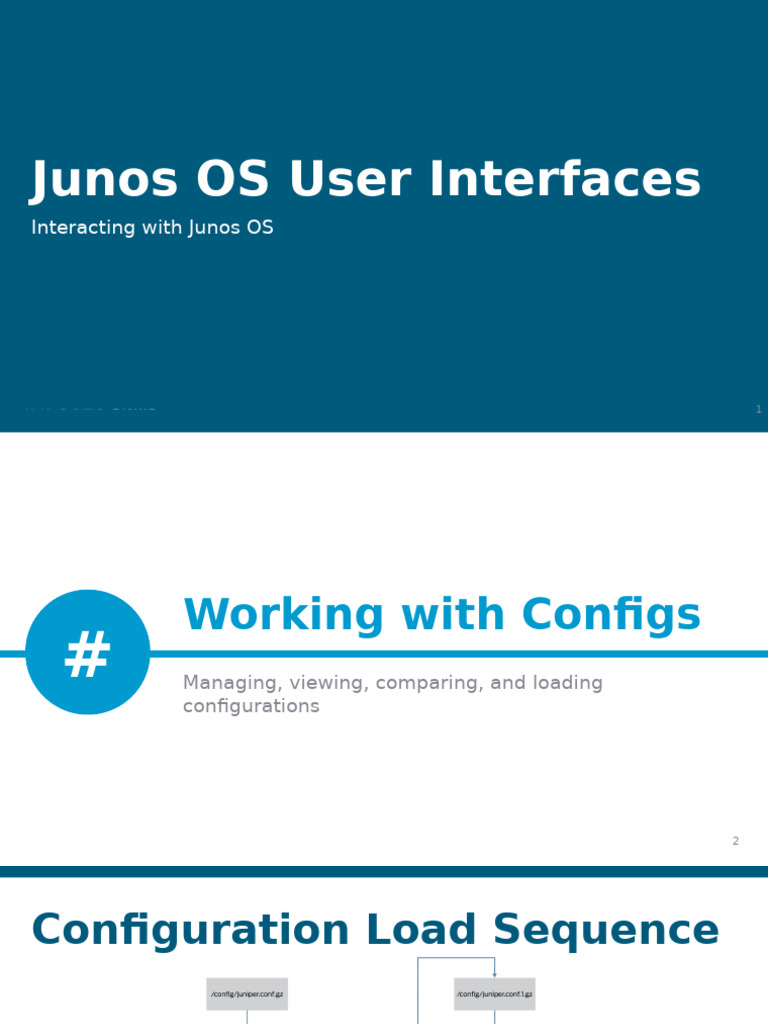 C02 V04 Workingwith Junos Configurations | PDF