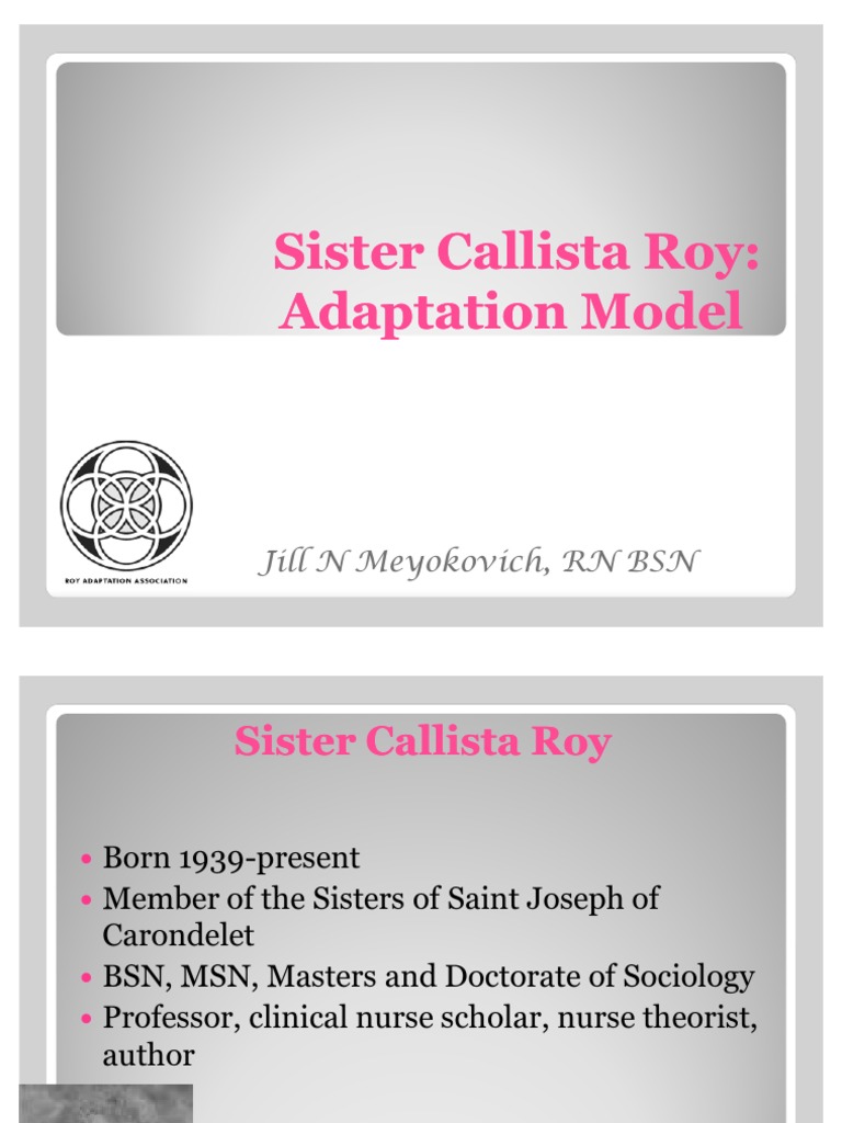 Sister Callista Roy | PDF