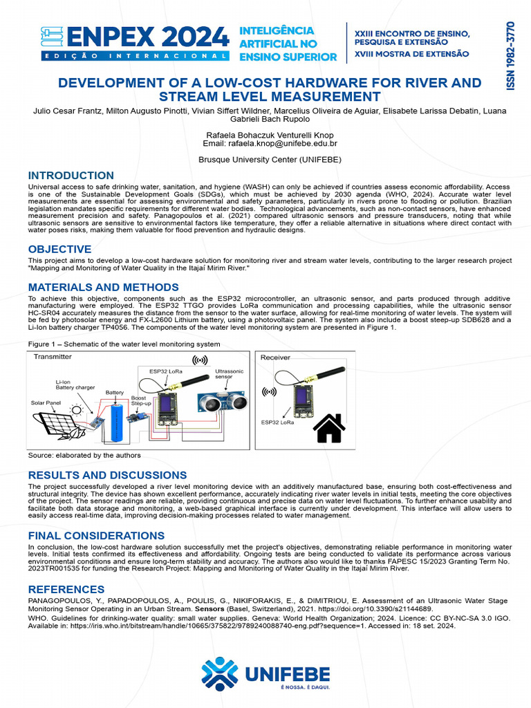 Enpex Poster 2024 | PDF | Water | Sensor